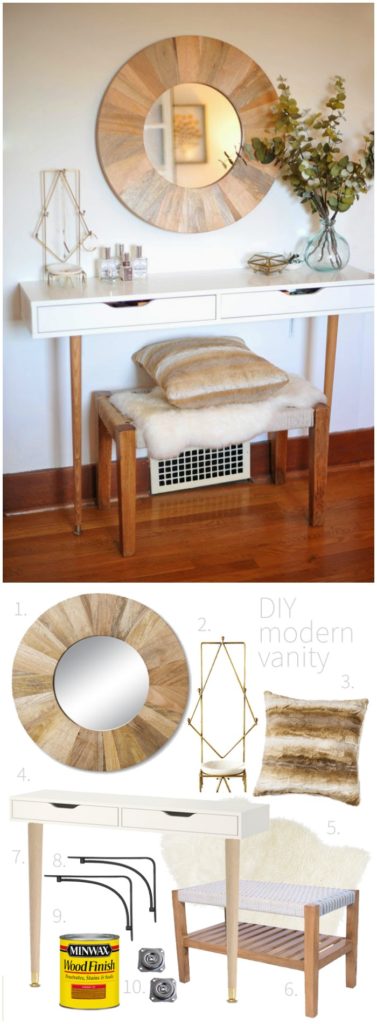 31 DIY Vanity Table Ideas To Make Easily - DIYnCrafty