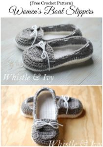 36 Crochet Slippers Free Patterns For Winter - DIYnCrafty