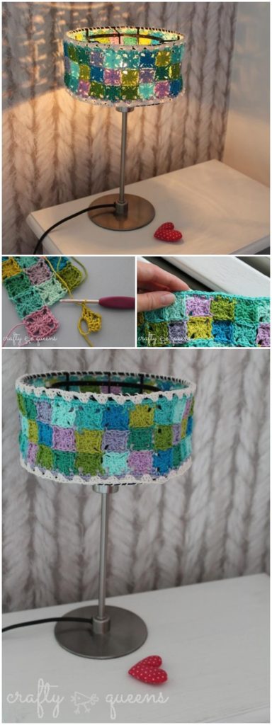 12 Free Crochet Lampshade Patterns - DIYnCrafty