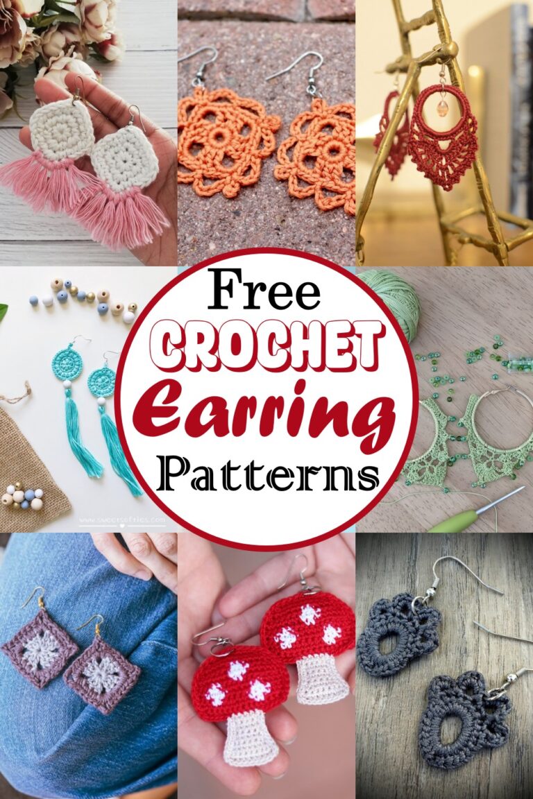 15 Crochet Earring Patterns For Handmade Jewelry - DIYnCrafty