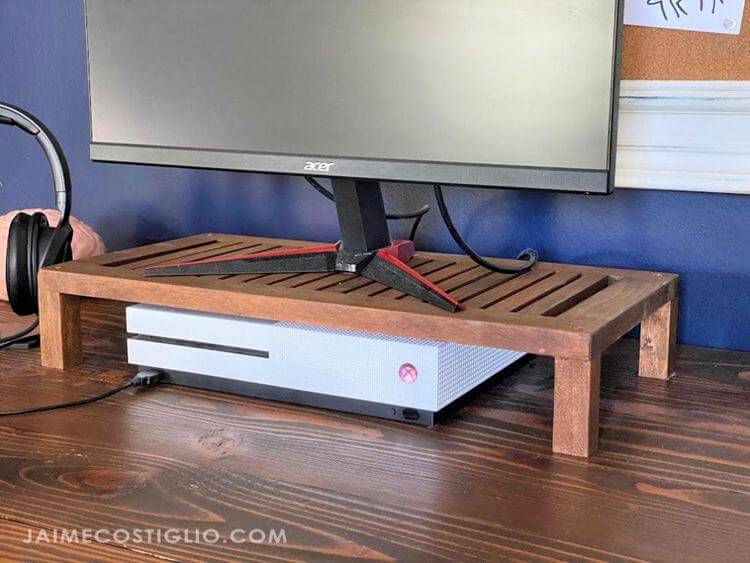 25 DIY Monitor Stand Projects - How To Make Monitor Stand - DIYnCrafty