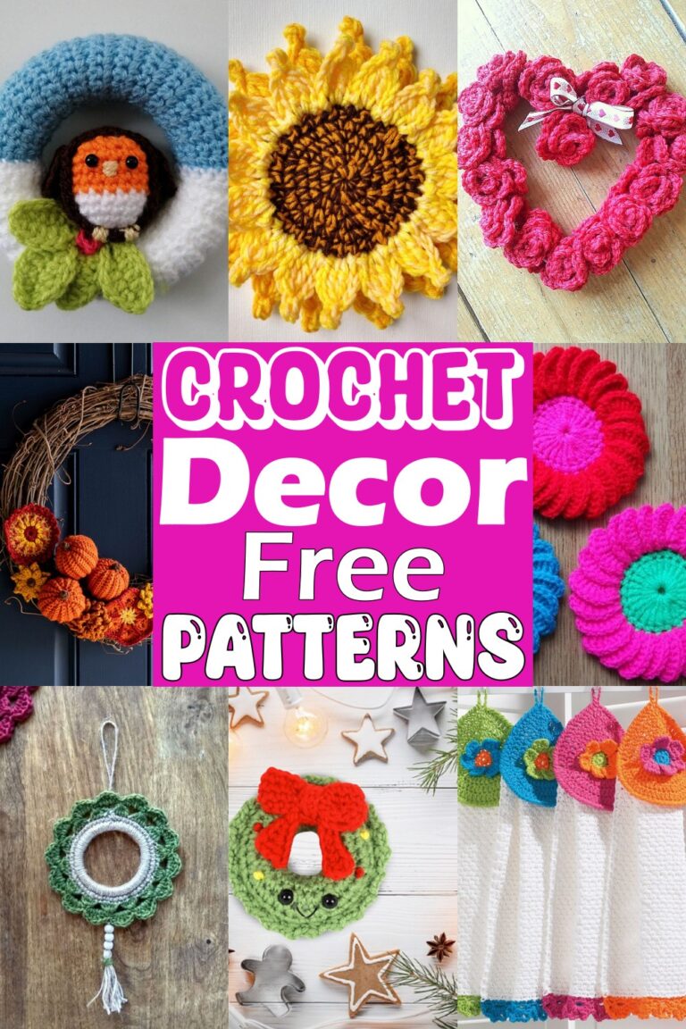30+ Free Crochet Decor Patterns- Modern & Stylish (2024)