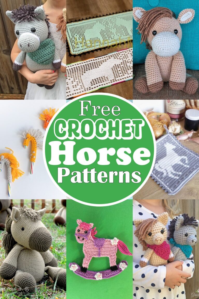 21 Crochet Horse Patterns For Every Horse Lover - DIYnCrafty