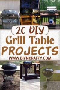 20 DIY Grill Table Ideas For Easier BBQ Preparation - DIYnCrafty
