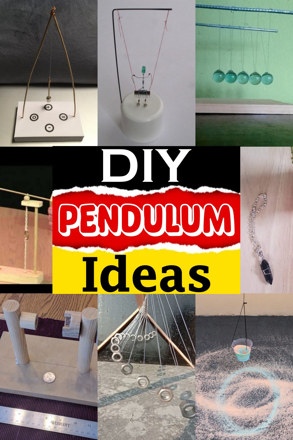25 DIY Pendulum Ideas For Kids Playing With Science DIYnCrafty