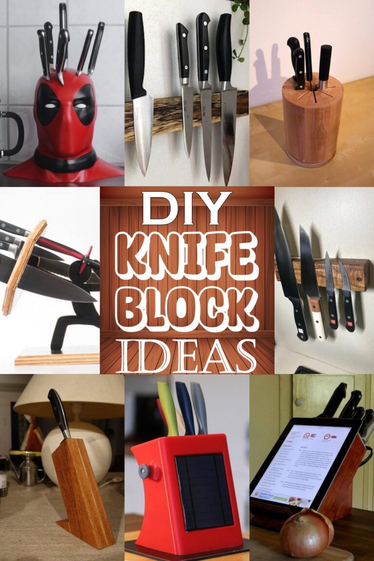 23 DIY Knife Block Ideas You Can Build Easily - DIYnCrafty