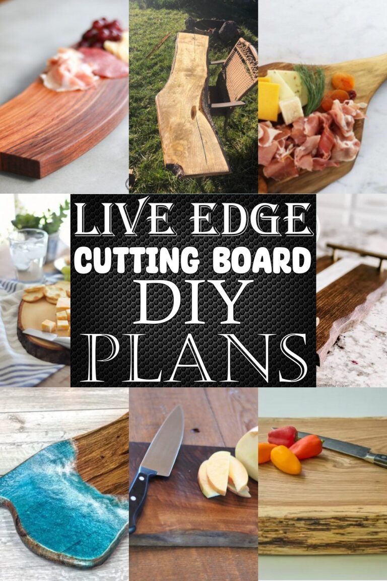 14 DIY Live Edge Cutting Board Plans - DIYnCrafty