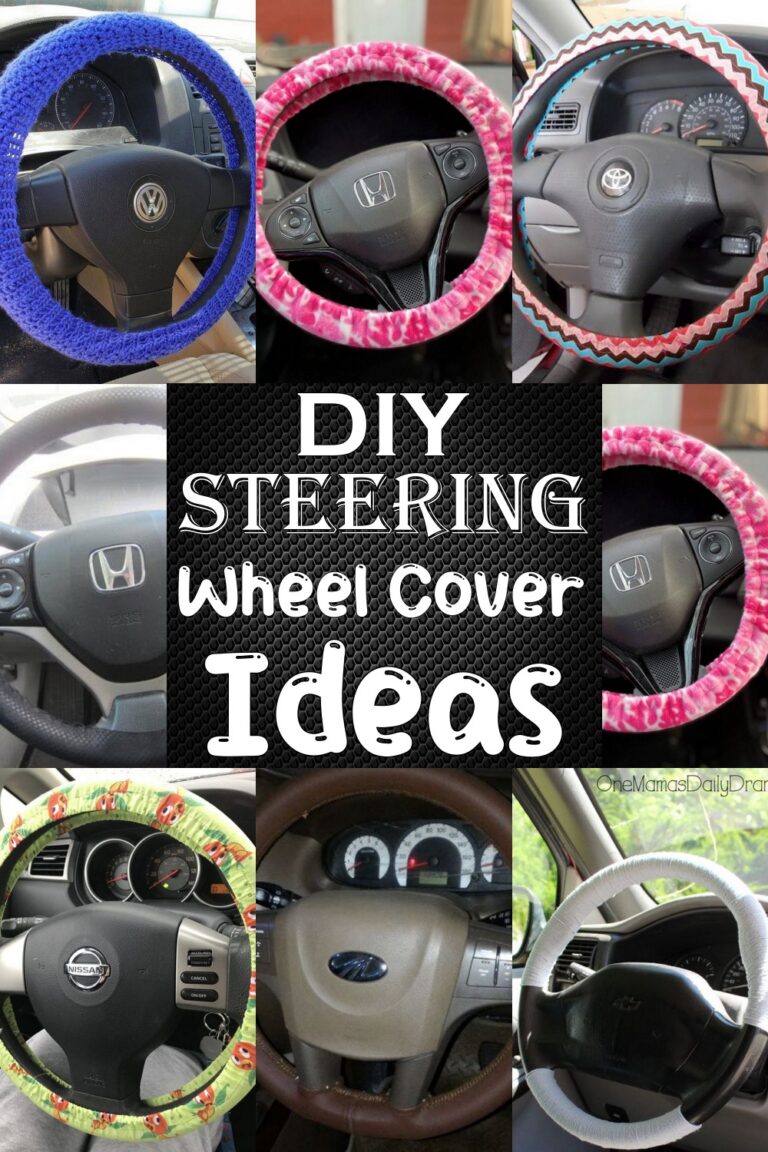 20 DIY Steering Wheel Cover Ideas To Make Today - DIYnCrafty