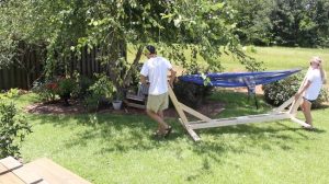 25 DIY Wooden Hammock Stand Plans - DIYnCrafty