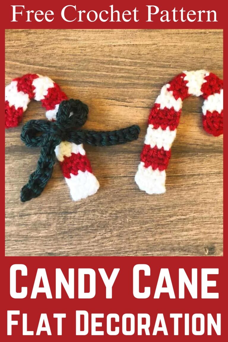 10 Easy Crochet Candy Cane Patterns For Christmas Decorations - DIYnCrafty