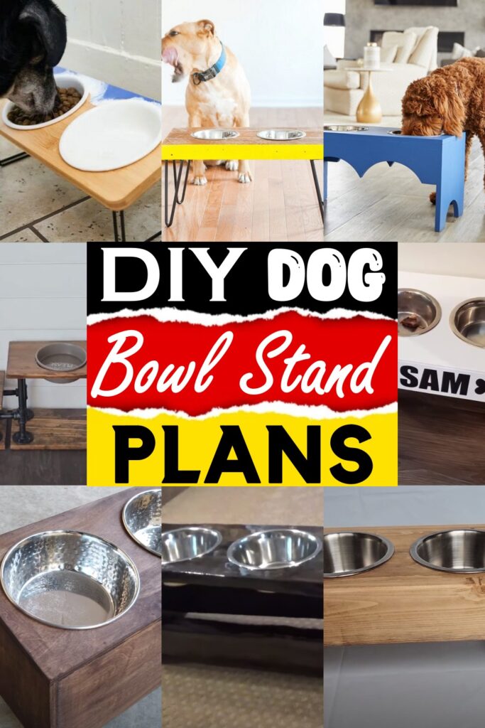 21 DIY Dog Bowl Stand Plans For Canine - DIYnCrafty