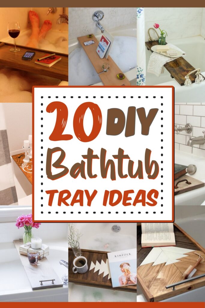 20 DIY Bathtub Tray Ideas - DIYnCrafty