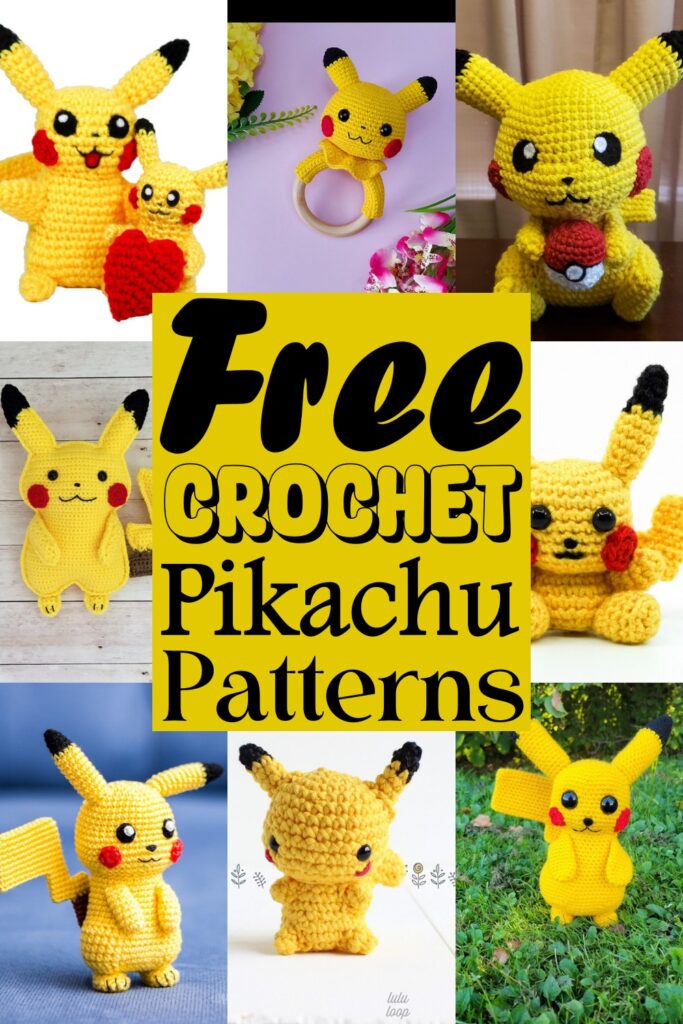 15 Free Crochet Pikachu Amigurumi Patterns - DIYnCrafty