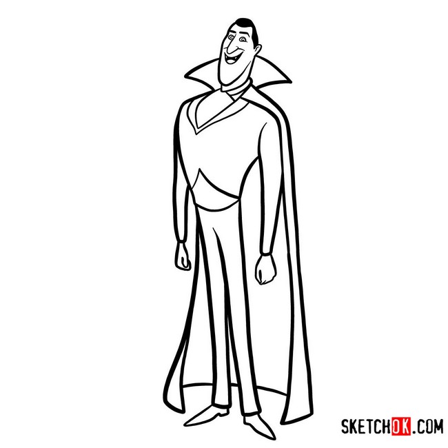 19 Dracula Drawing Ideas For Scary Collection - DIYnCrafty