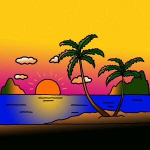 22 Easy Sunset Drawing Ideas And Tutorials - DIYnCrafty