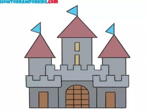 19 Cartoon Castle Drawing Ideas - Step By Step Guide - DIYnCrafty