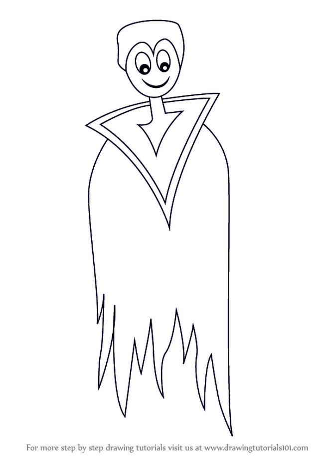19 Dracula Drawing Ideas For Scary Collection - DIYnCrafty