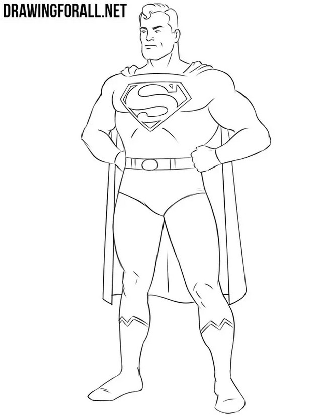 18 Superman Drawing Ideas - Step By Step Guide - DIYnCrafty