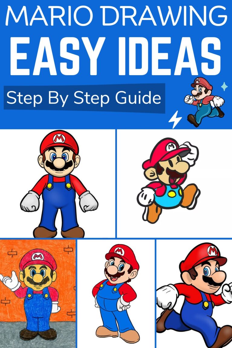 23 Mario Drawing Ideas For Animation Lovers - DIYnCrafty