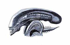 15 Xenomorph Drawing Ideas - How To Draw Xenomorph - DIYnCrafty