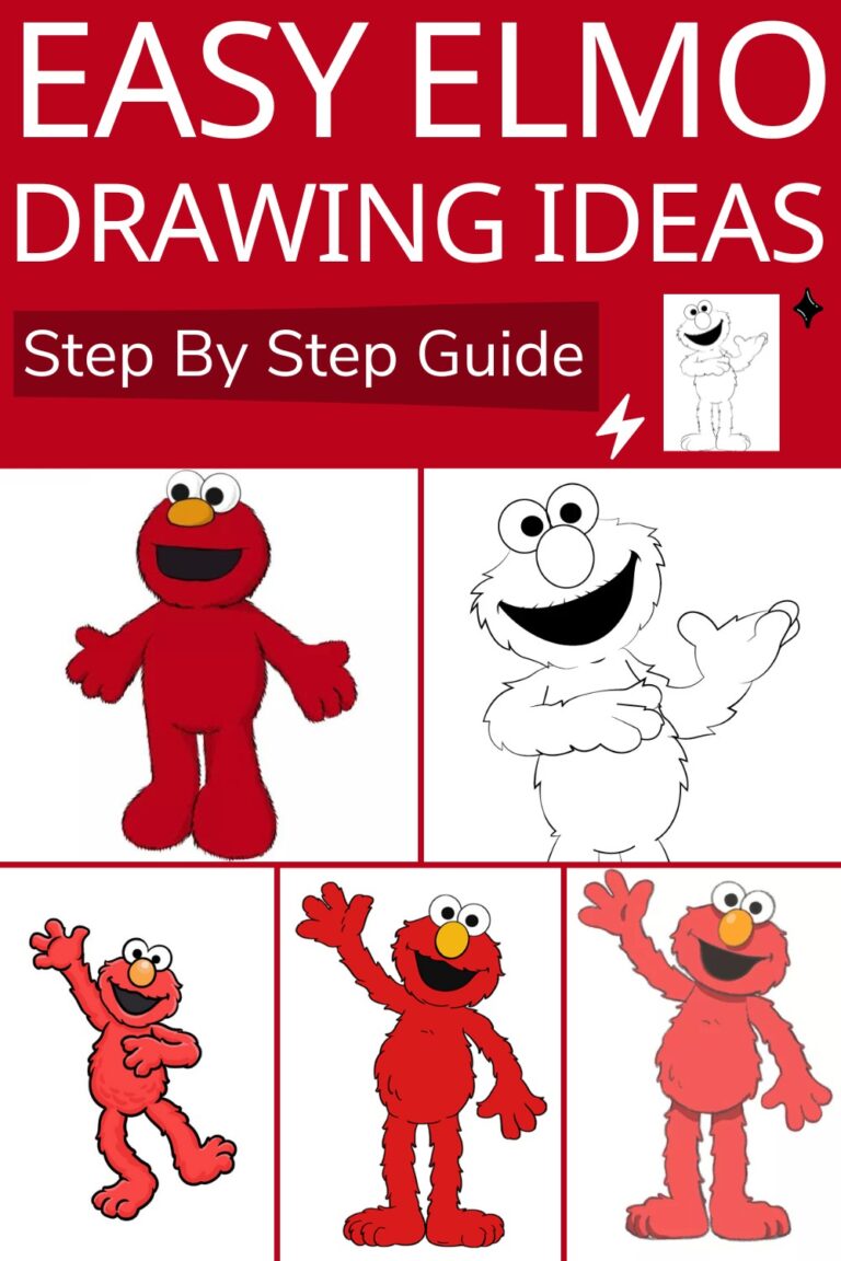10 Best Elmo Drawing Ideas All Easy - DIYnCrafty