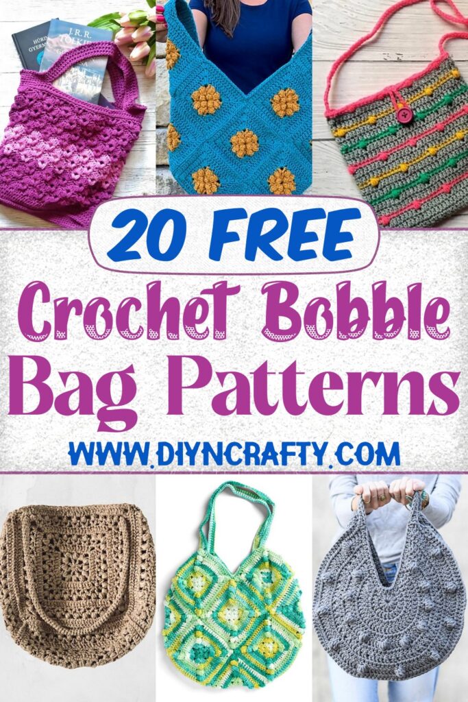 20 Free Crochet Bobble Bag Patterns In Unique Textures - DIYnCrafty