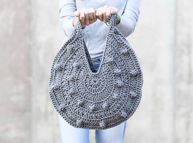 20 Free Crochet Bobble Bag Patterns In Unique Textures - DIYnCrafty